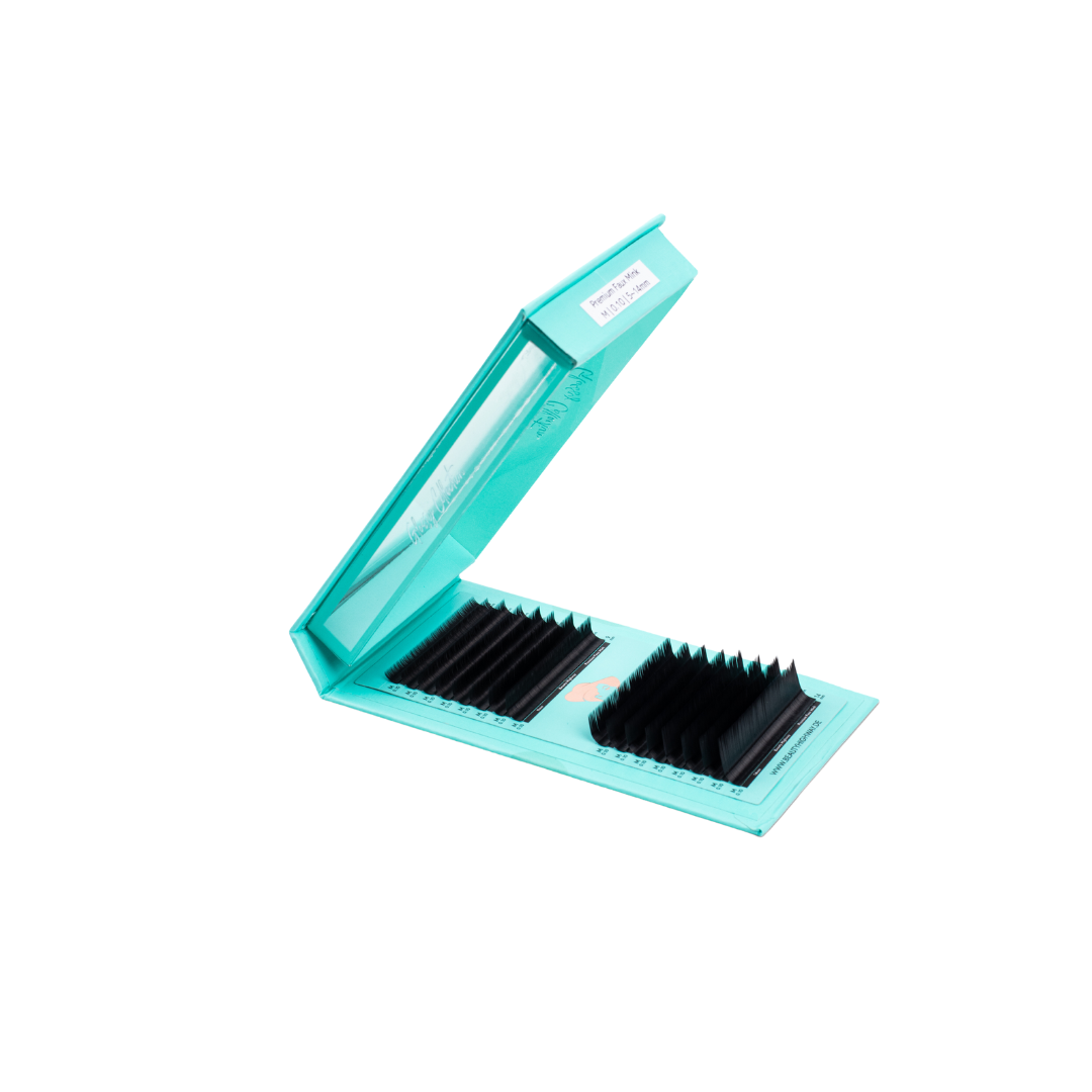 Premium Faux Mink Glossy Collection 0.10 Einzelwimpern – Beauty Highway